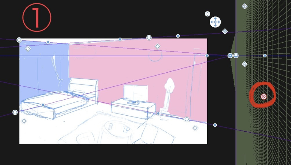 About the perspective ruler grid (two-point perspective) - CLIP STUDIO ASK